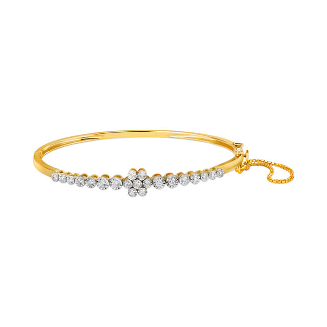 Buy Dazzling Diamond Bangle at Best Price | Tanishq US