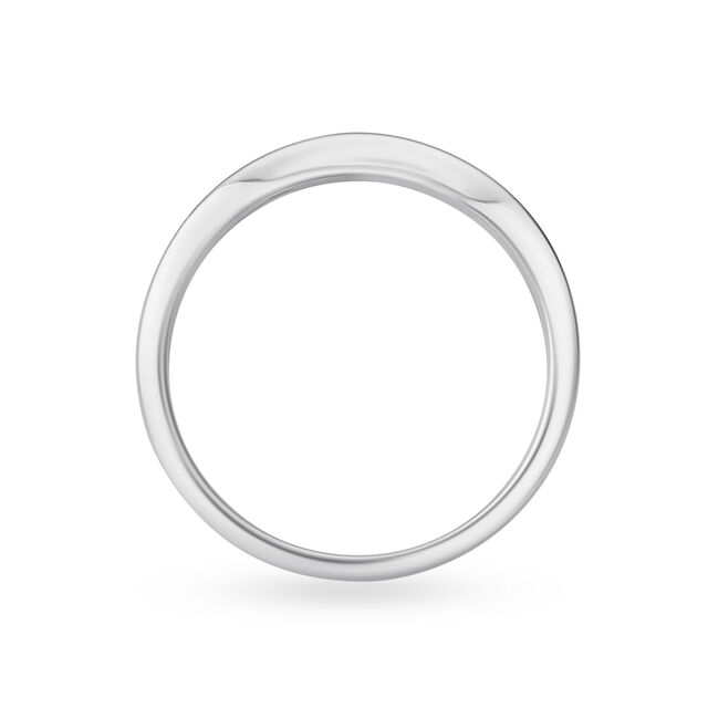 Buy Marvellous Fold Pattern Platinum Ring at Best Price | Tanishq US