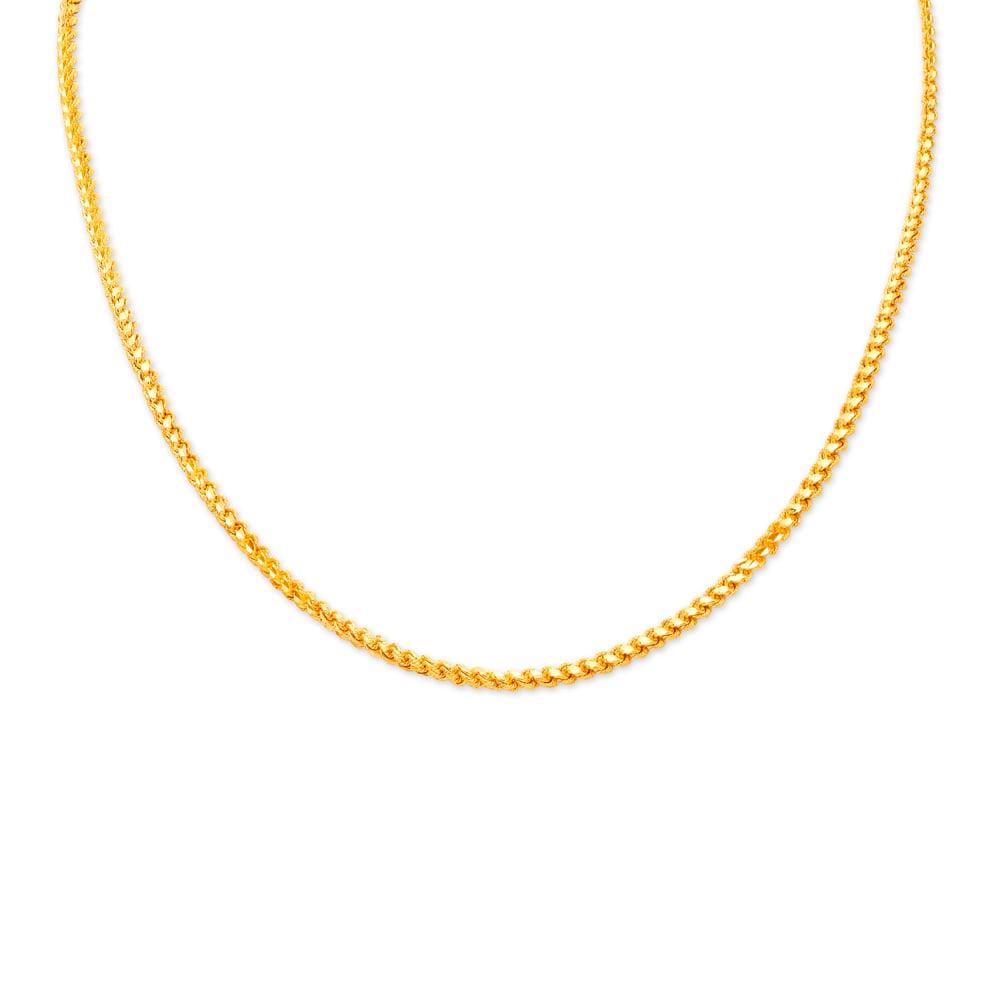 Buy Alluring Yellow Gold Rope Chain at Best Price | Tanishq US