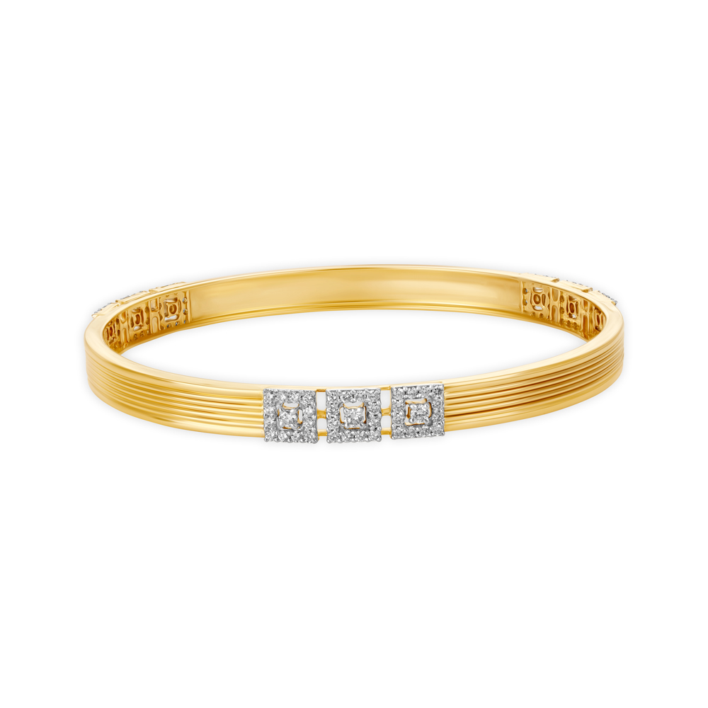 Buy Glimmering Diamond Bangle at Best Price | Tanishq US