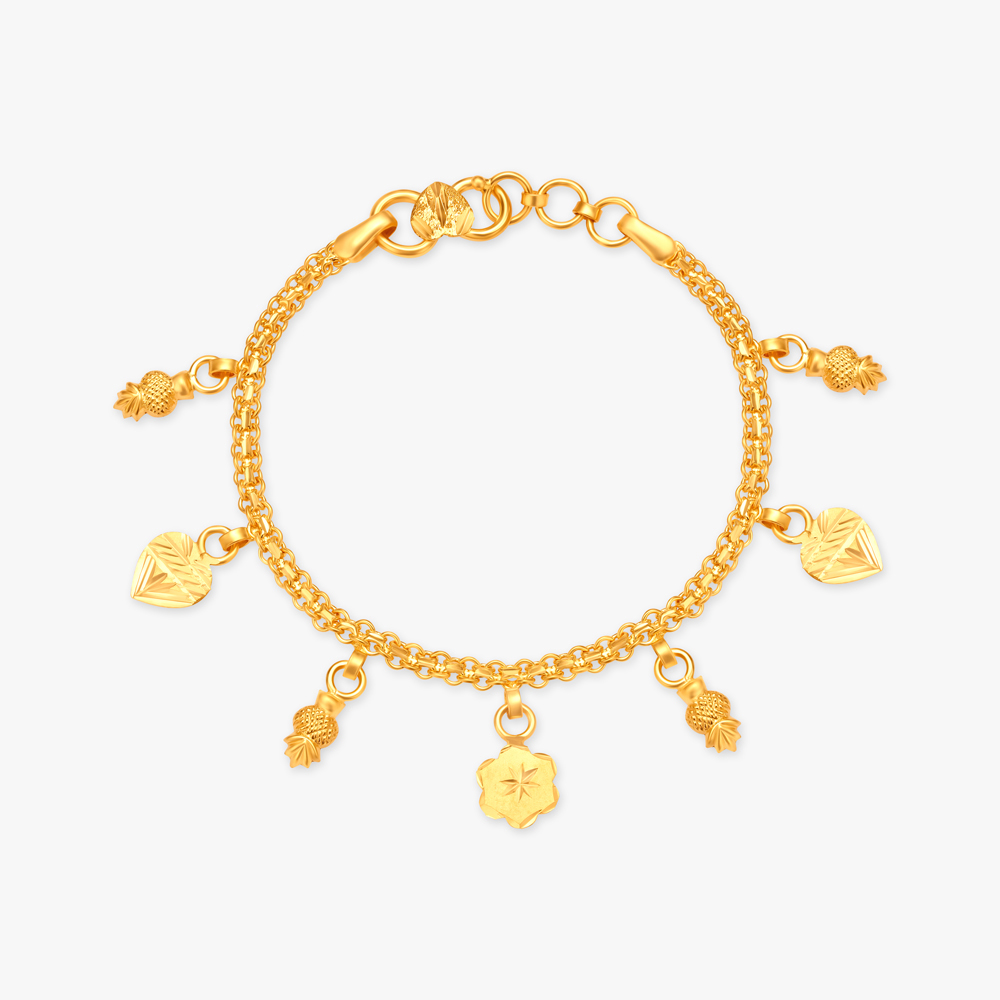 Buy Charming Gold Bracelet for Kids at Best Price | Tanishq US