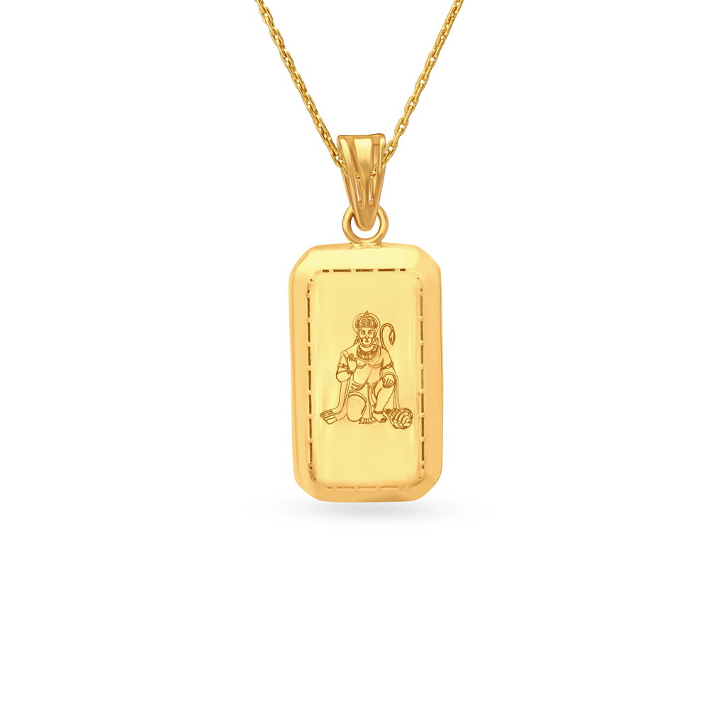 Buy Lord Hanuman Engraved Men's Laser Cut Pendant at Best Price ...