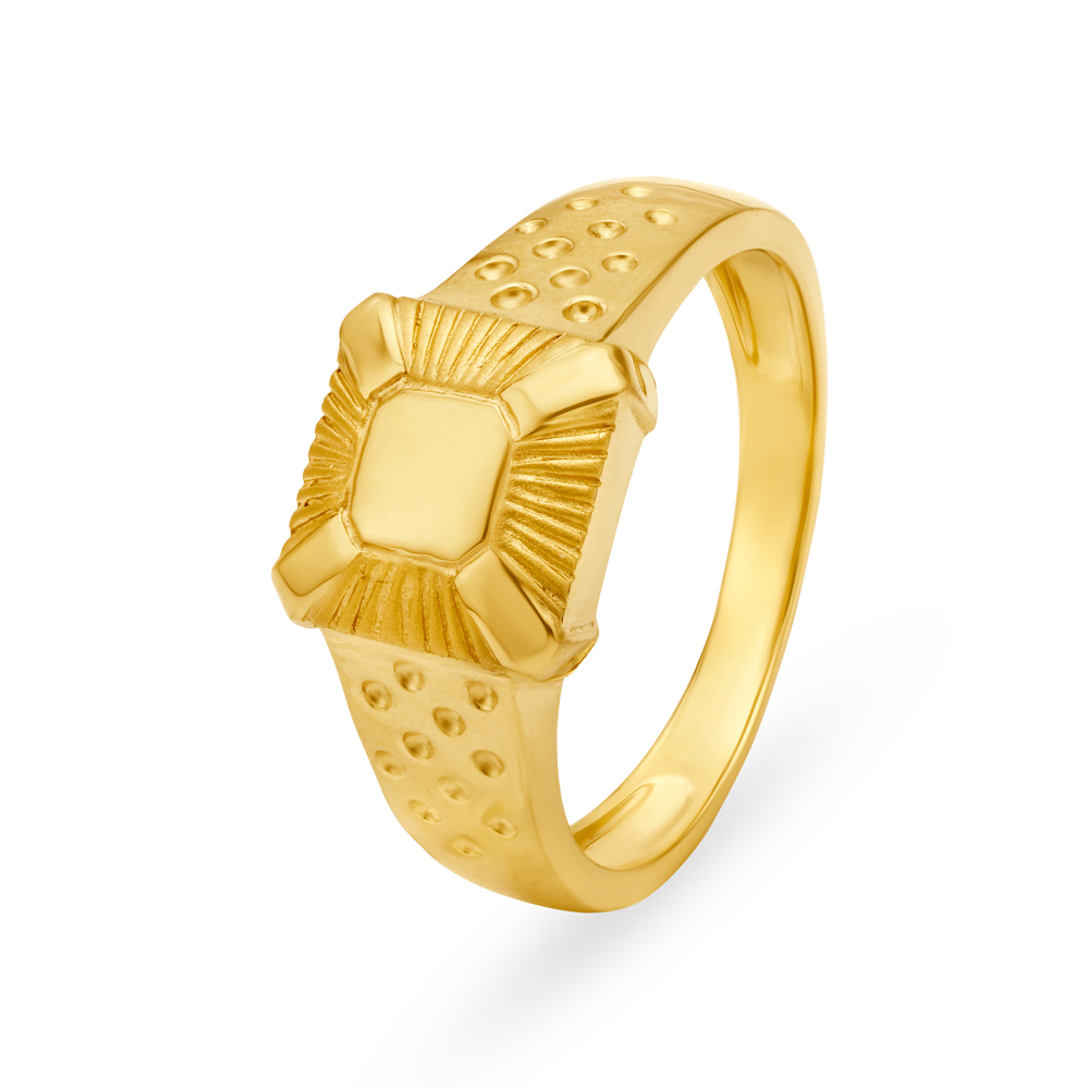 Buy Surreal Box Gold Ring for Men at Best Price | Tanishq US