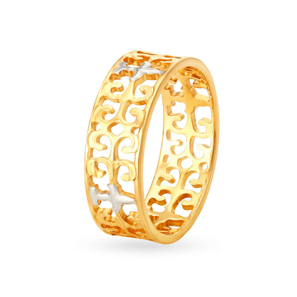 18 carat gold ring tanishq store