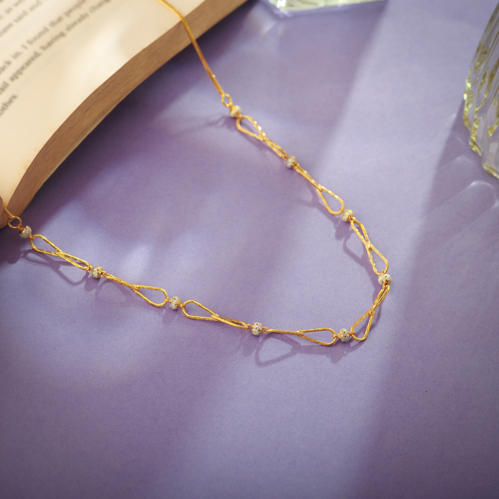 Buy Delicate Loop and Bead Chain at Best Price | Tanishq US
