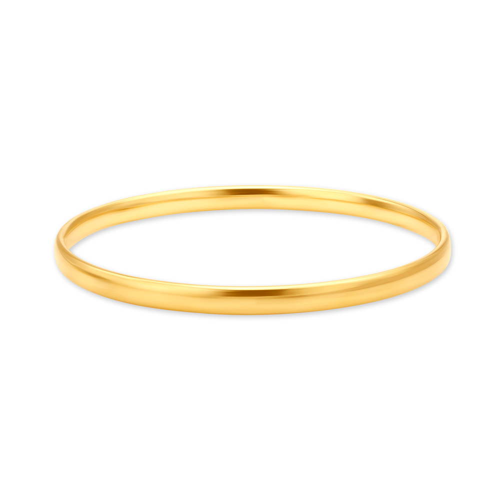 Buy Polished Plain Gold Bangle at Best Price | Tanishq US