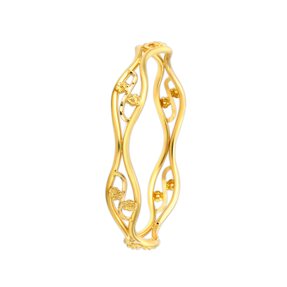 Buy Stunning Gold Bangle at Best Price | Tanishq US