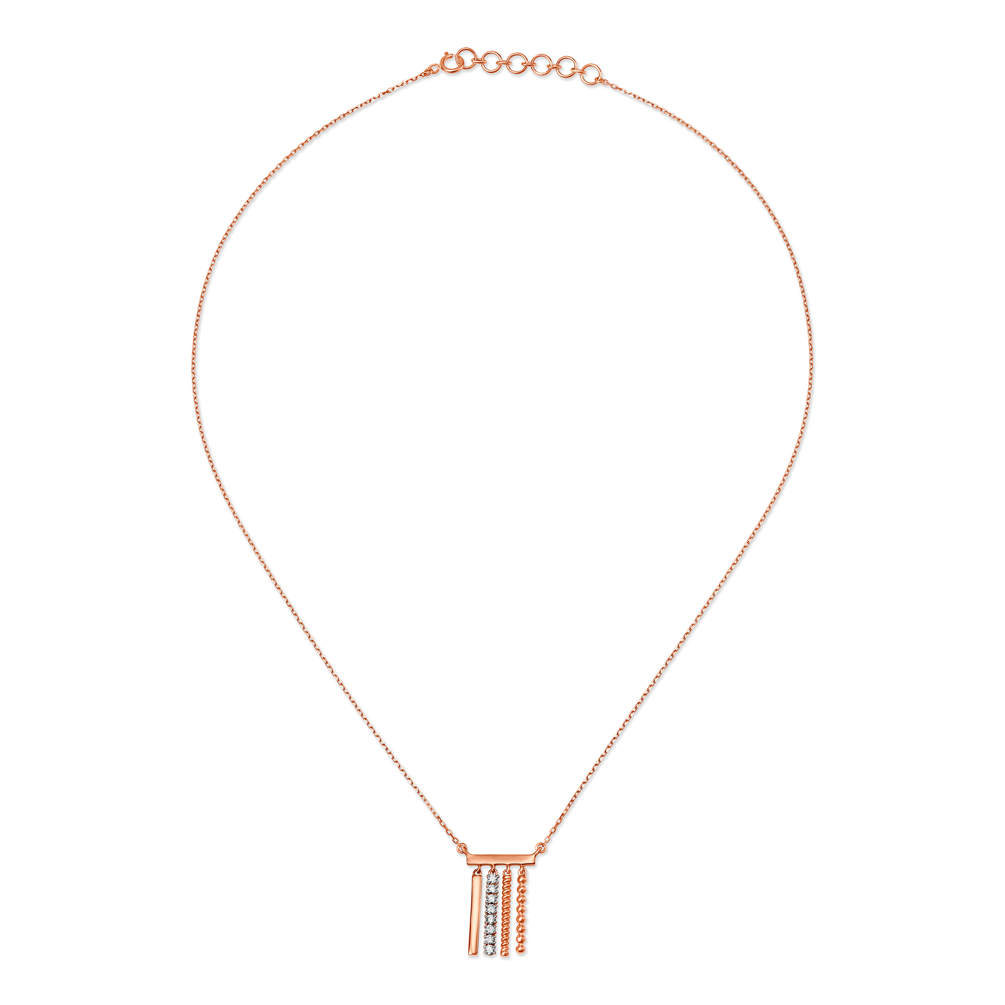 Buy Mia by Tanishq 18KT Yellow and Rose Gold Diamond Neckwear at Best ...