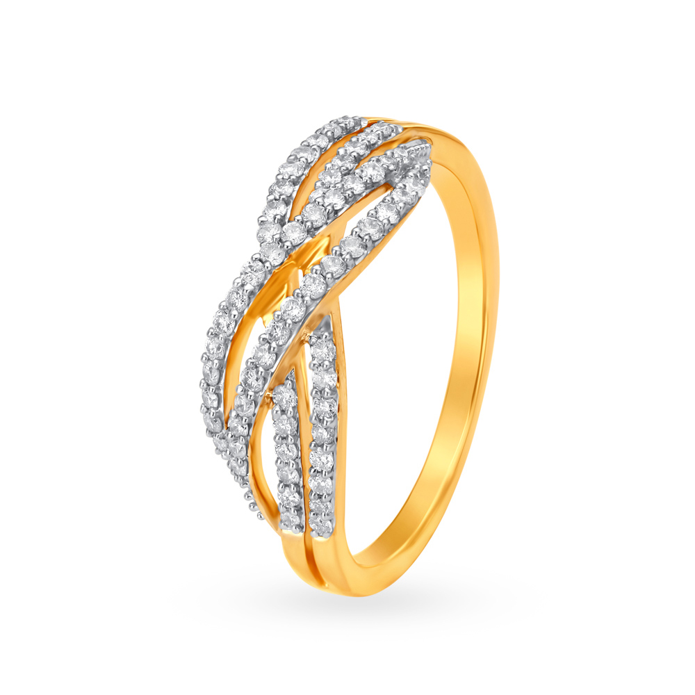 Buy Plush Interweaving Diamond Ring at Best Price | Tanishq US