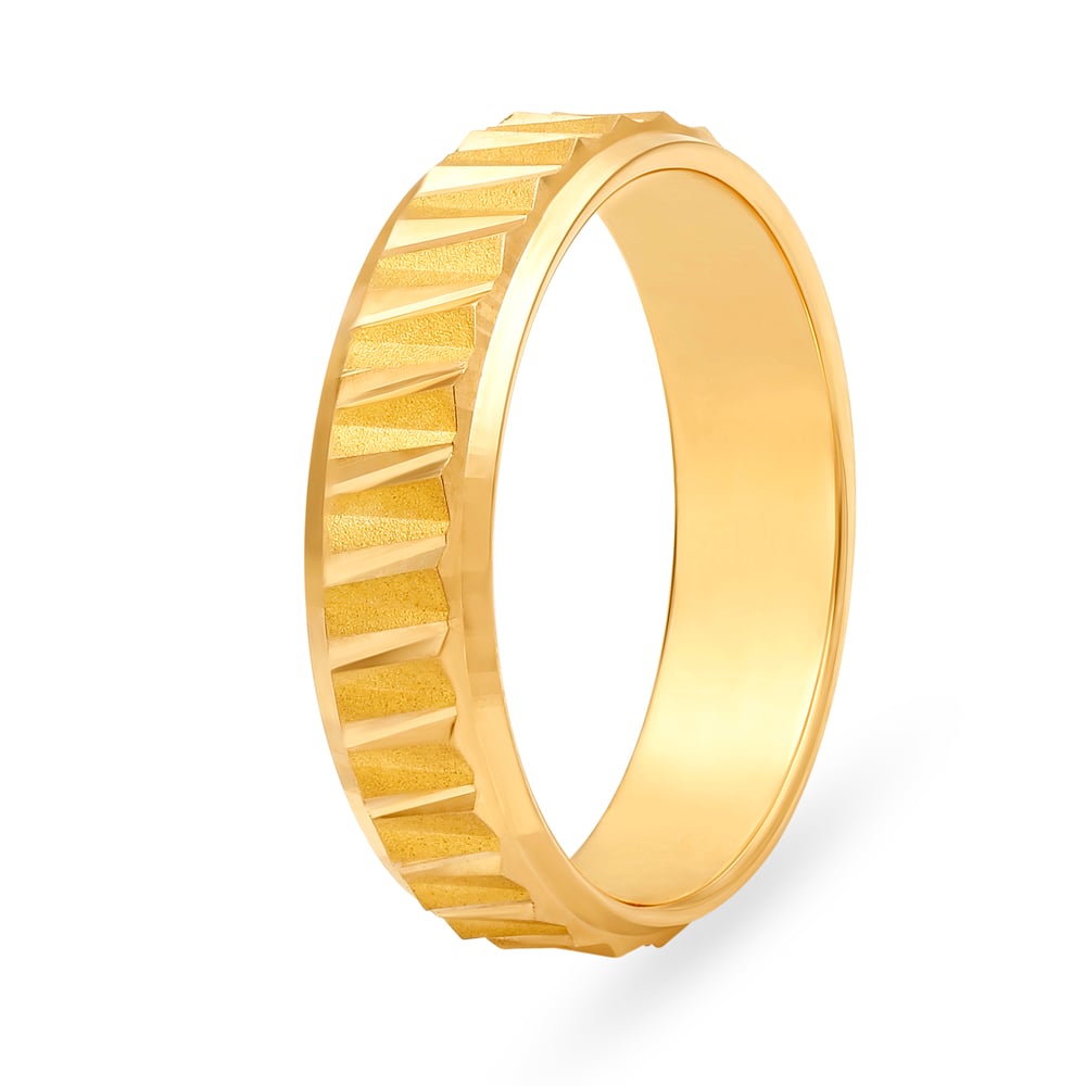 Buy Edgy Geometric Gold Ring for Men at Best Price | Tanishq US