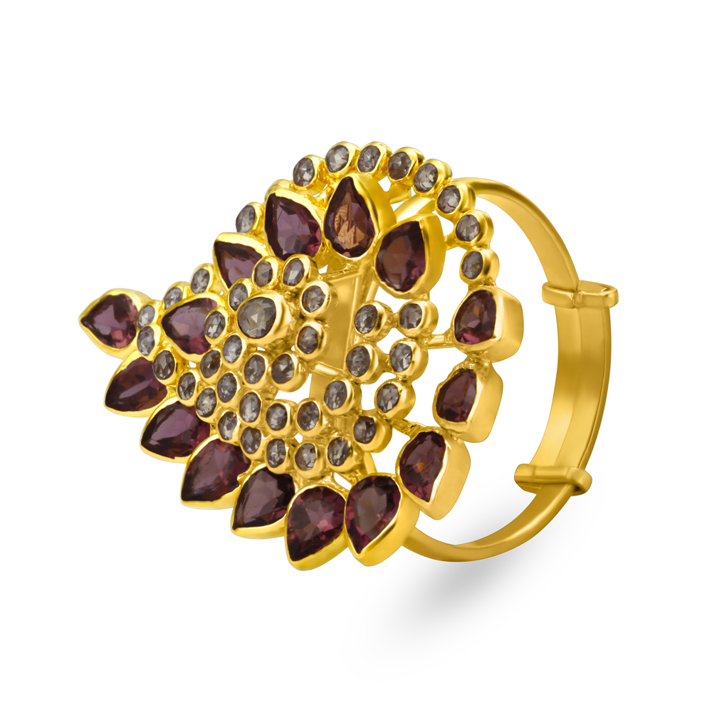 Buy Spellbinding Cocktail Gold Finger Ring at Best Price | Tanishq US
