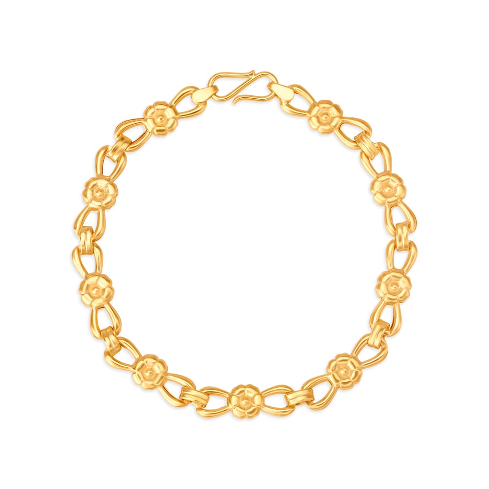 Buy Gold Link Bracelet for Men at Best Price | Tanishq US