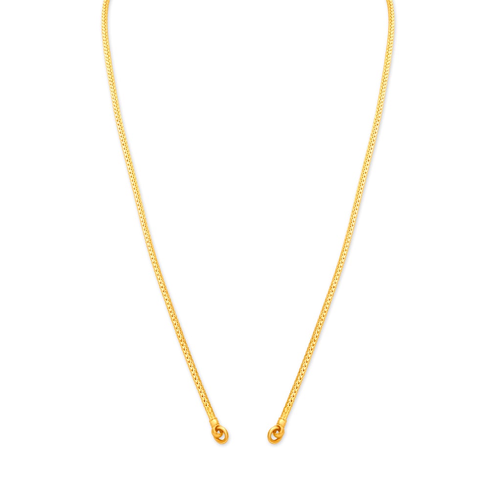 Buy Simple Yellow Gold Box Chain at Best Price | Tanishq US