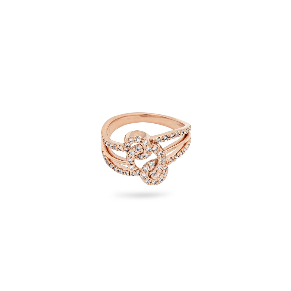 Buy Captivating Diamond Rope Fusion Ring at Best Price | Tanishq US