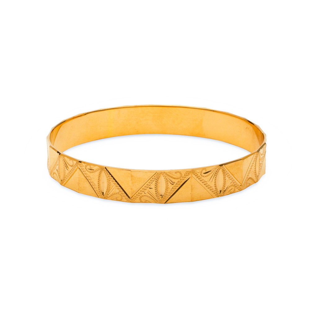 Buy Gleaming Gold Bangle at Best Price | Tanishq US