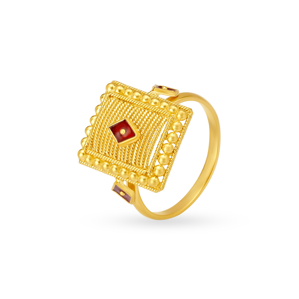 Rectangle shape ring design store