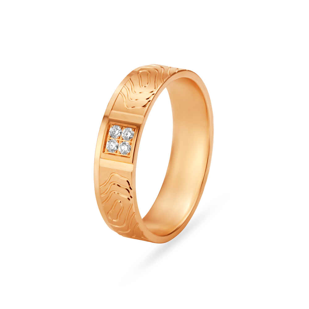 Buy Chic Rose Gold Finger Band at Best Price | Tanishq US