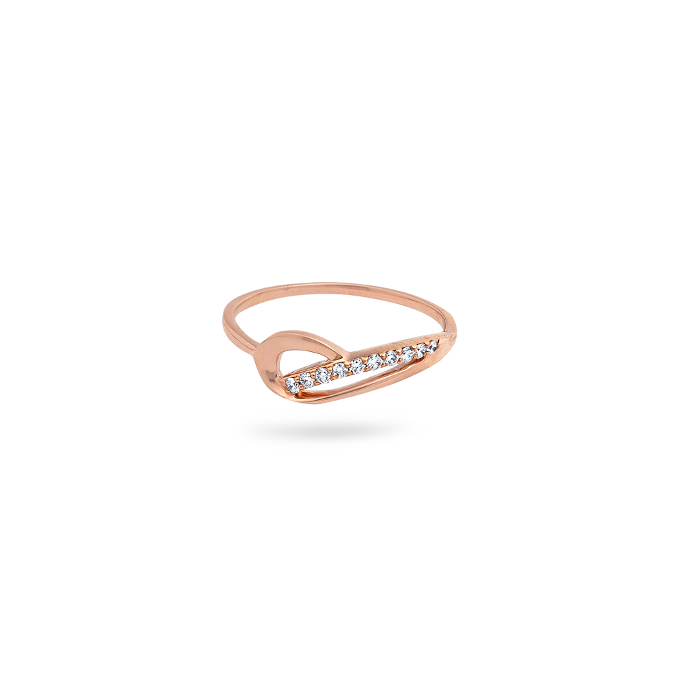 Buy Diamond-Accented Geometric Signature Ring at Best Price | Tanishq US