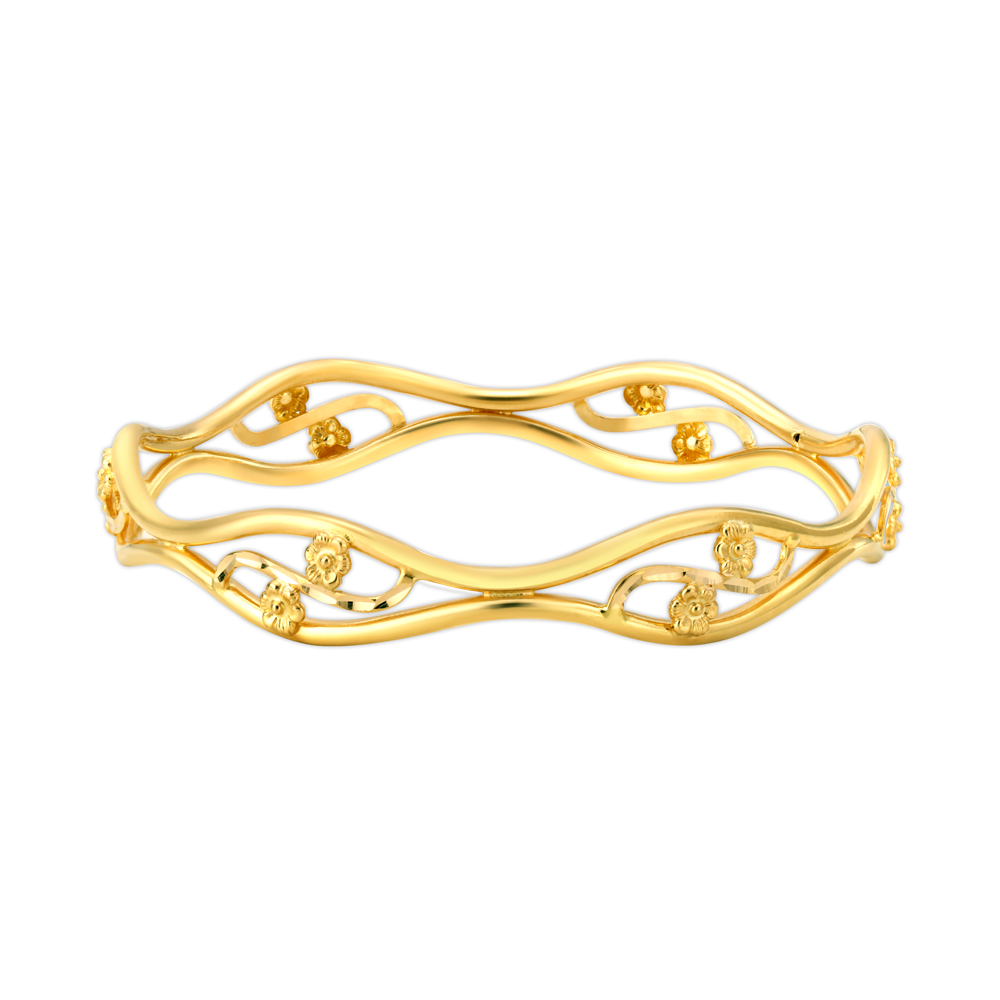 Buy Stunning Gold Bangle at Best Price | Tanishq US