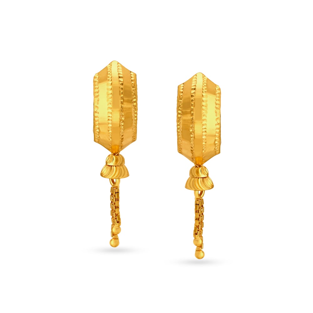 Buy Stunning Gold Bali Drop Earrings at Best Price | Tanishq US