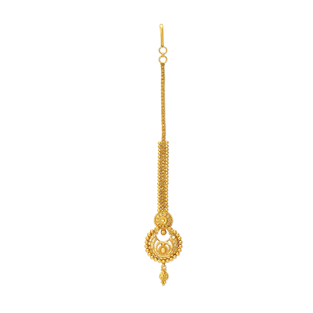 Buy Hypnotic Gold Maang Tikka for the Bengali Bride at Best Price ...