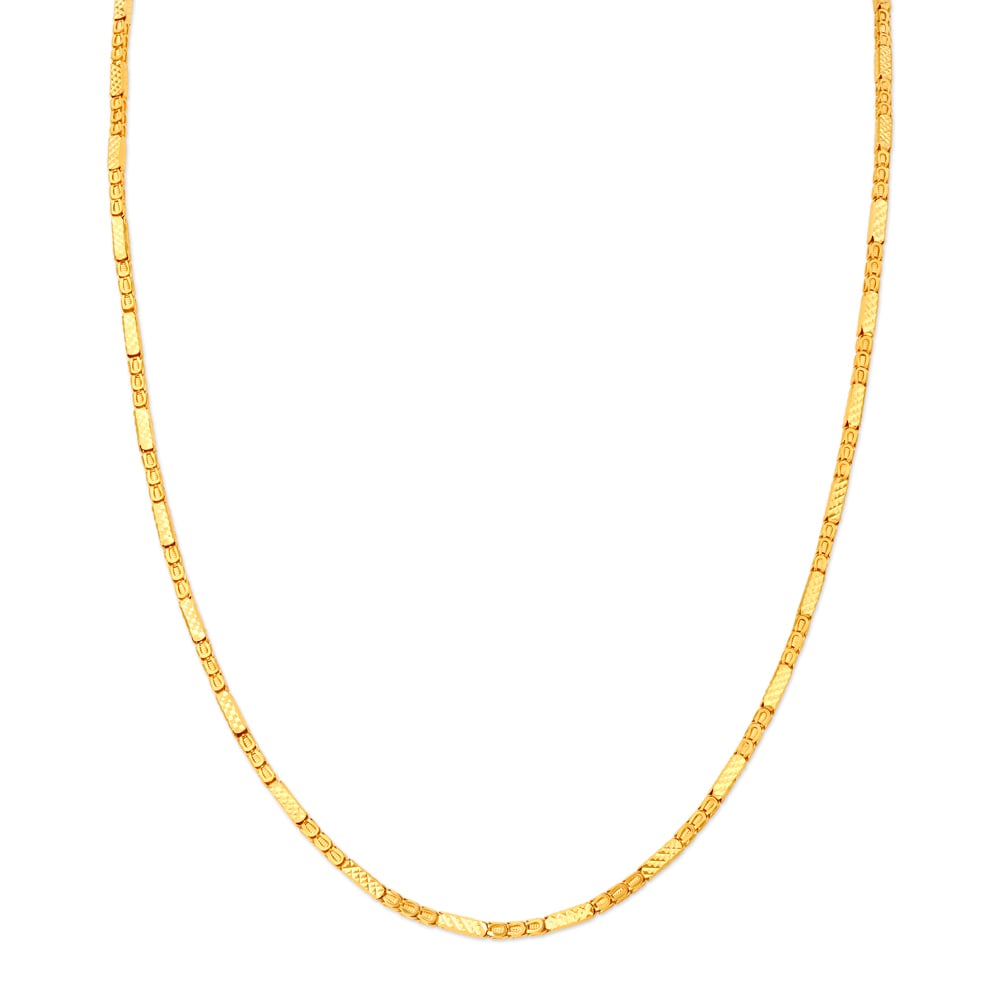 Buy Enticing Yellow Gold Segmented Chain at Best Price | Tanishq US