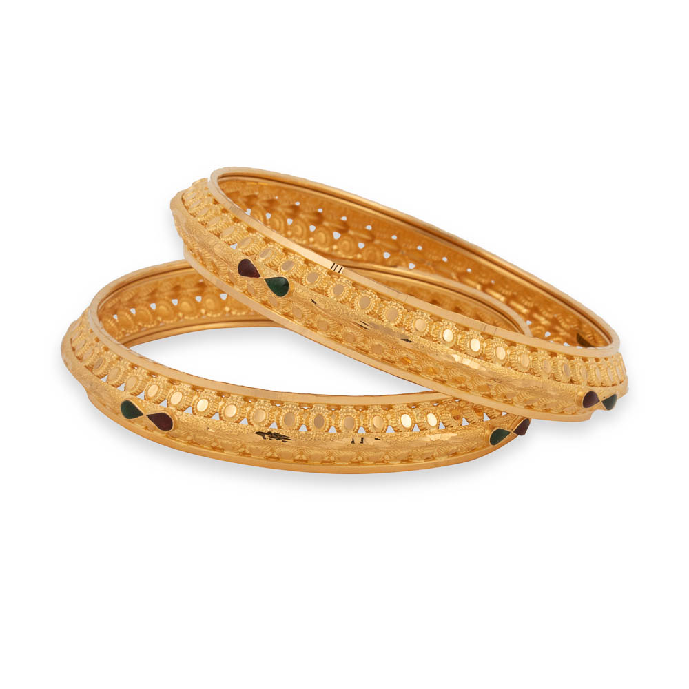 Buy Everday Elegance Gold Bangles at Best Price | Tanishq US