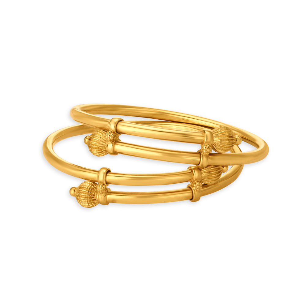 Buy Charming Gold Bangles For Kids at Best Price | Tanishq US