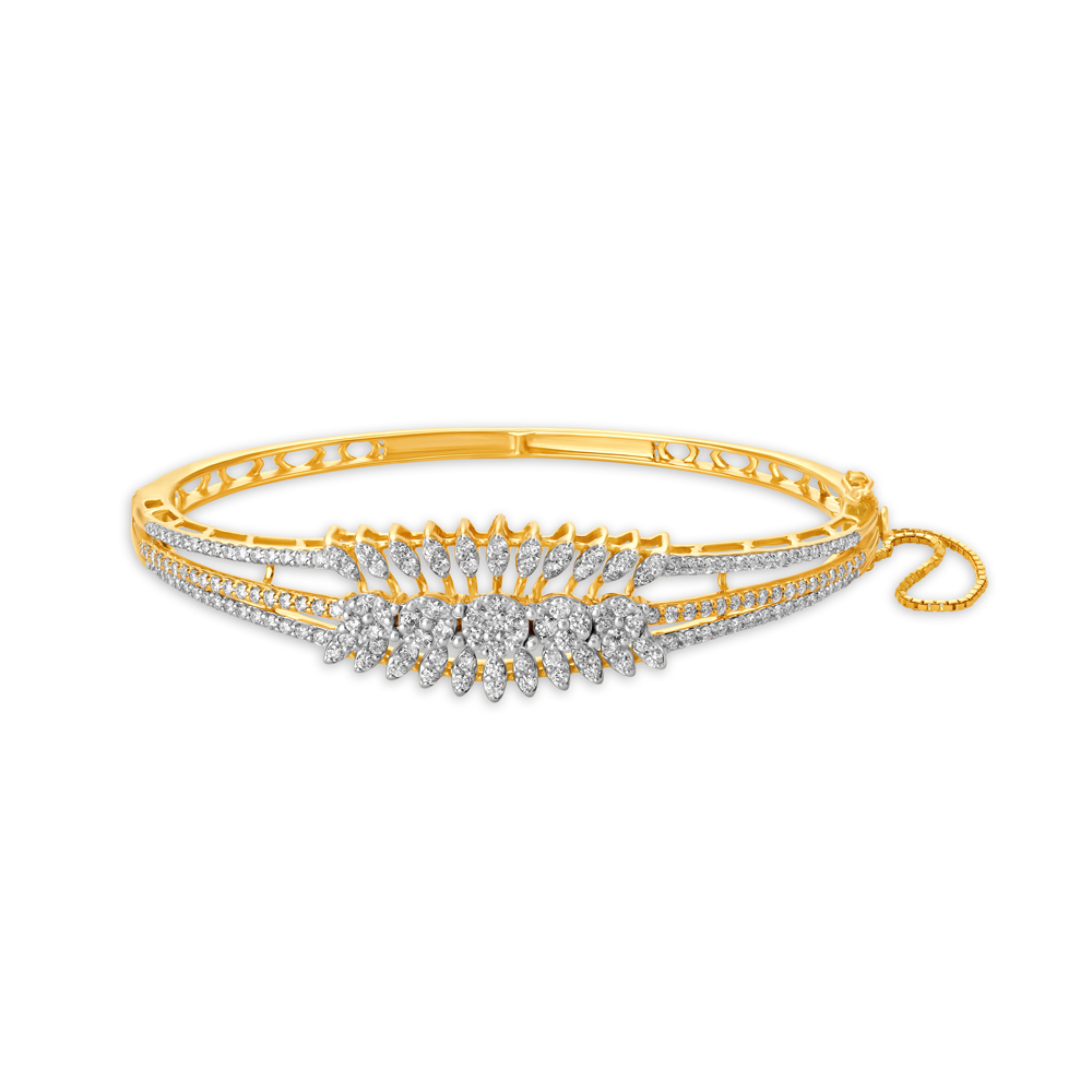 Buy Palatial Traditional Diamond Bangle at Best Price | Tanishq US