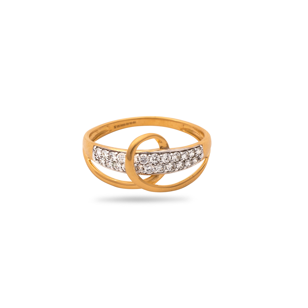 Buy Infinity Loop Gold & Diamond Finger Ring at Best Price | Tanishq US