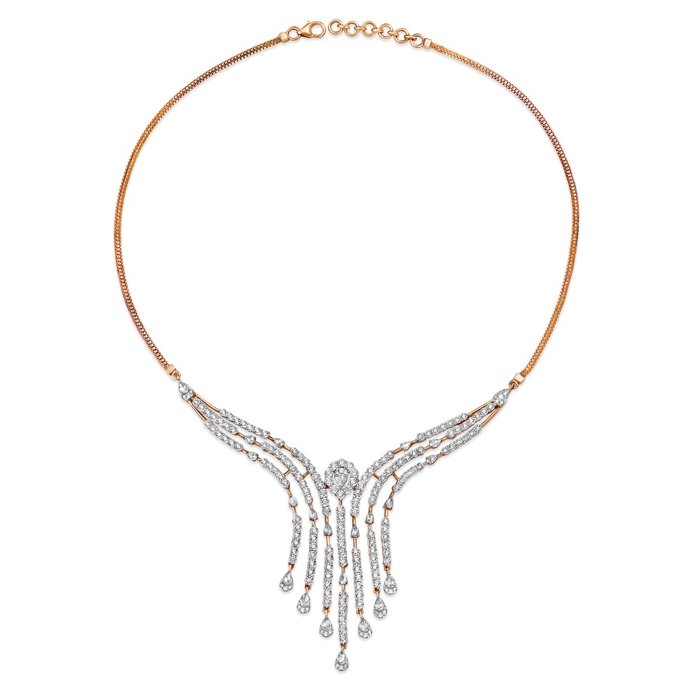 Buy 18 Karat Gold and Diamond Studded Neckwear at Best Price | Tanishq US