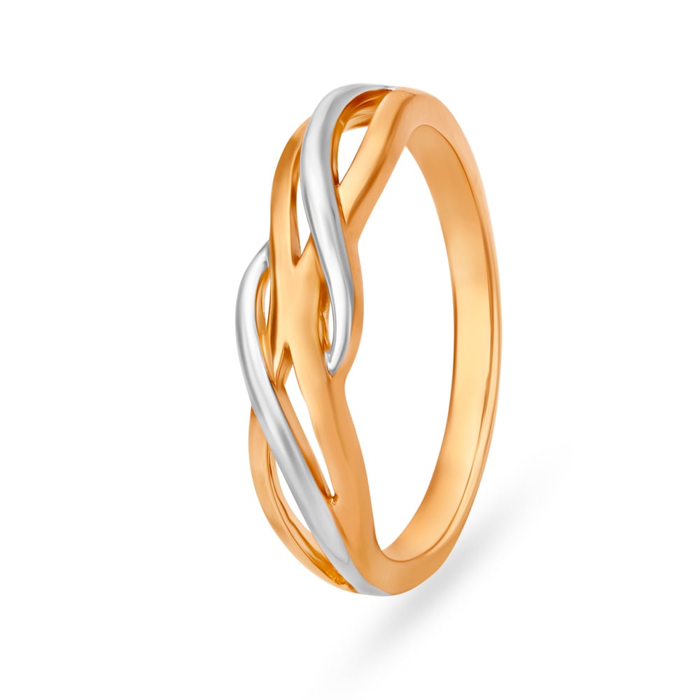 Buy Spiral Design Gold Finger Ring at Best Price | Tanishq US