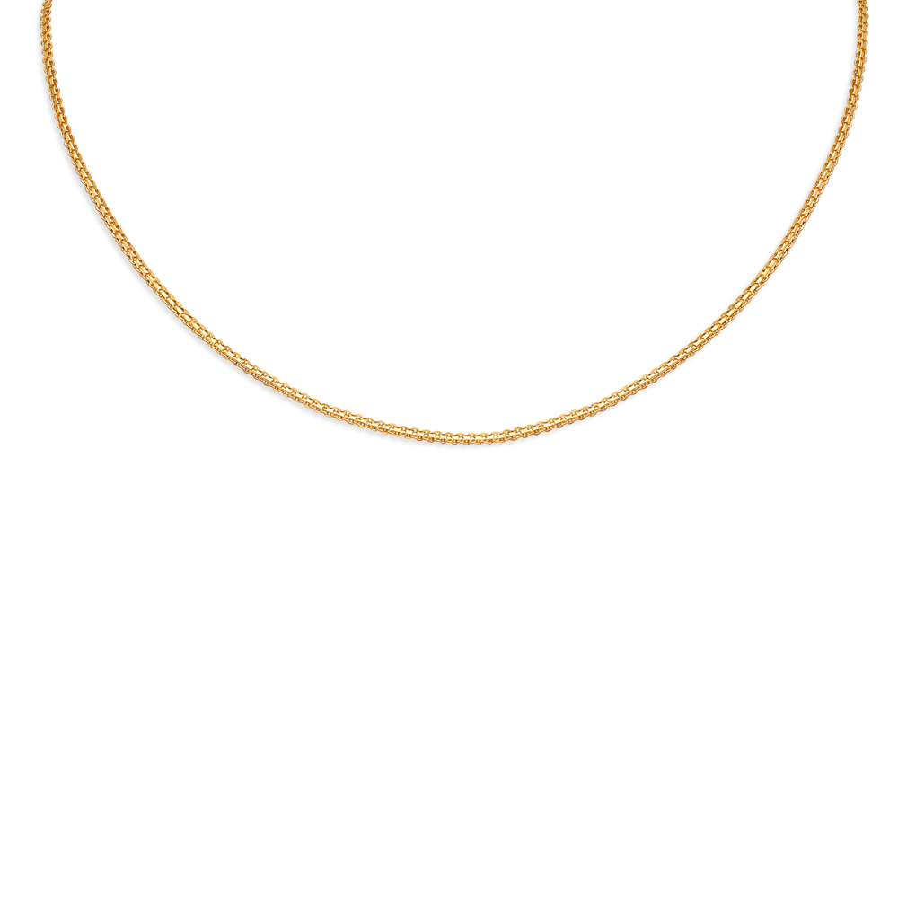 Buy Sleek Gold Kamal Chain at Best Price | Tanishq US