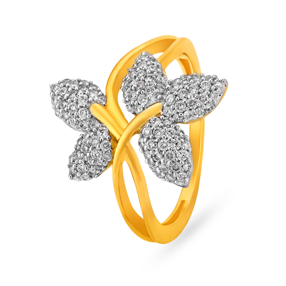 Buy Enchanted Leaf Whispers Ring at Best Price | Tanishq US