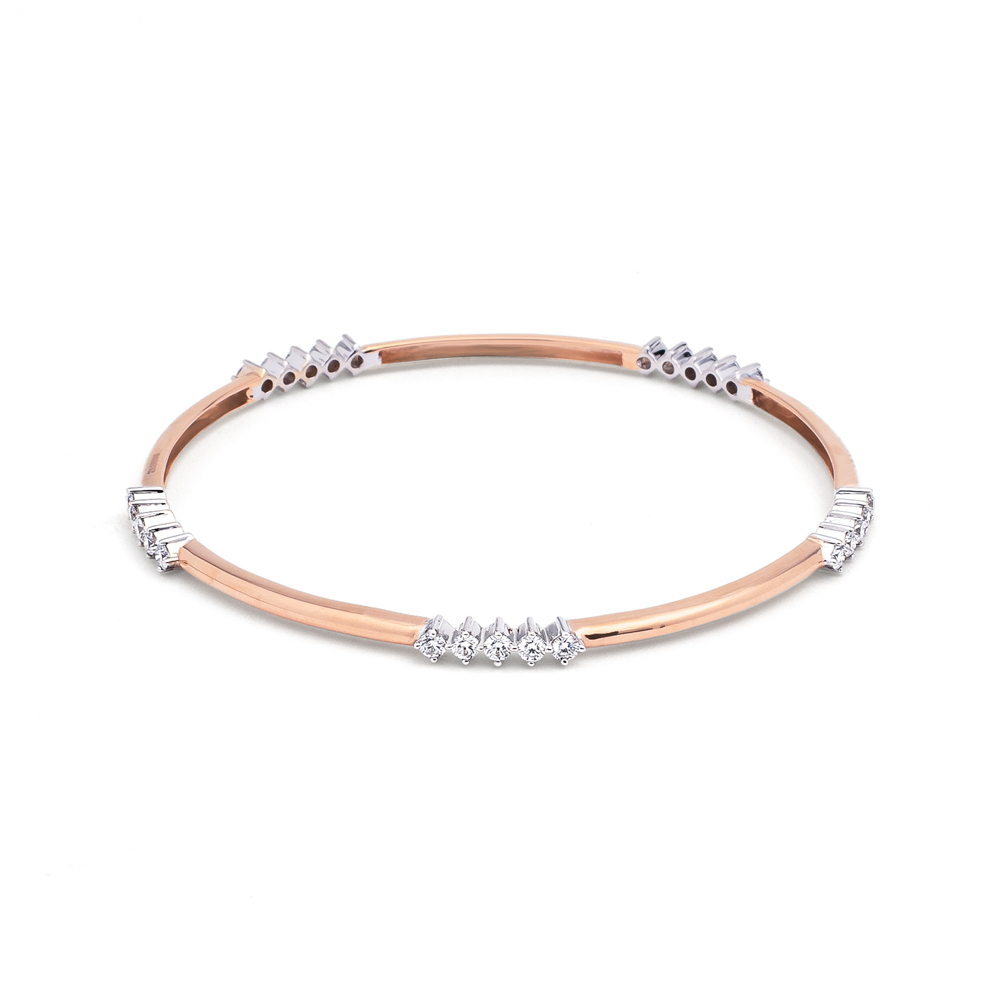 Buy Diamond Elegance Fusion Bangle at Best Price | Tanishq US