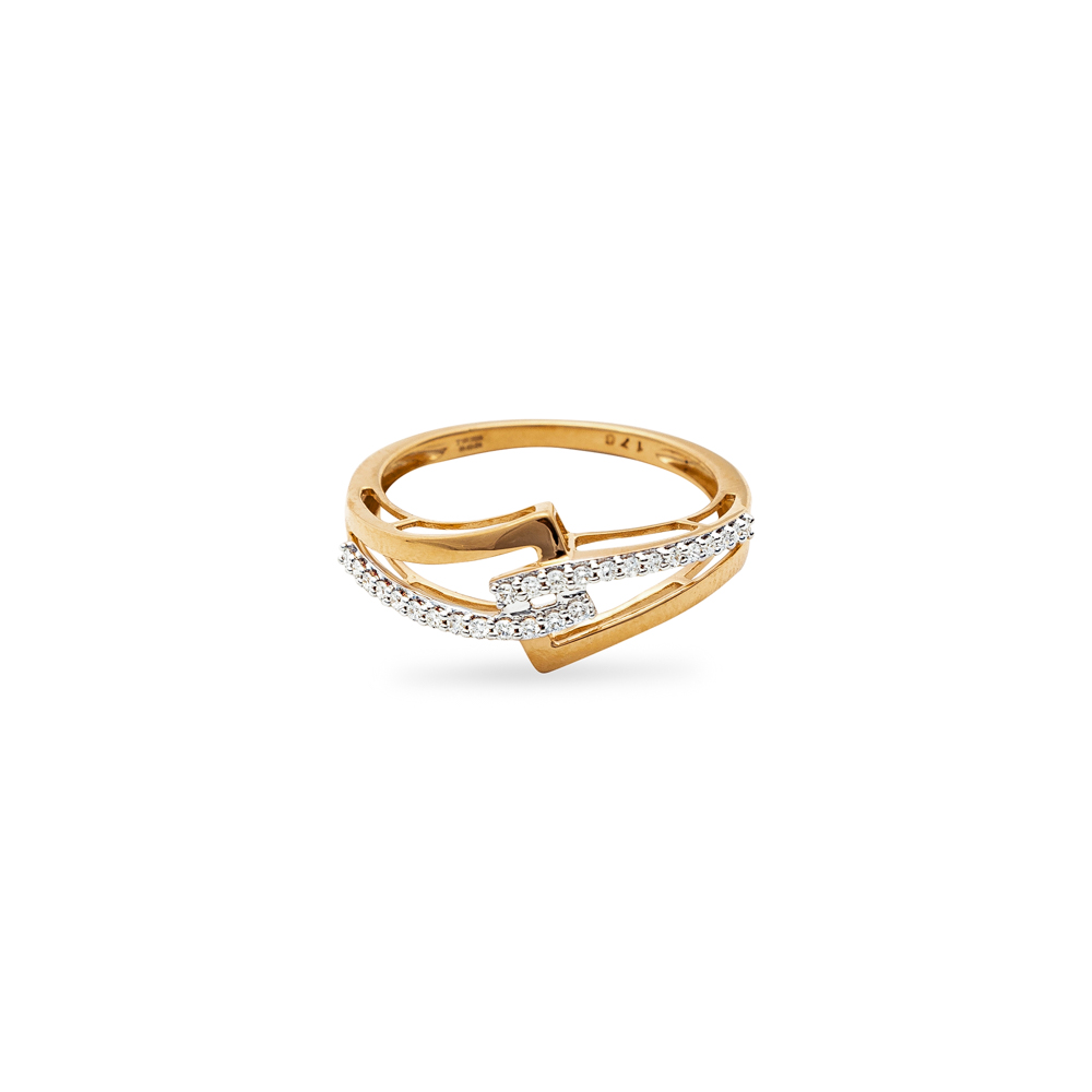 Buy Timeless Knot Gold Diamond Ring at Best Price | Tanishq US