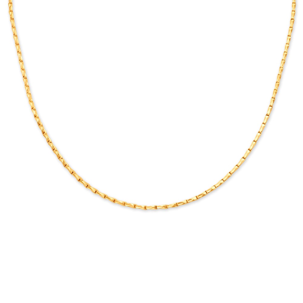 Buy Slender Gold Chain for Men at Best Price | Tanishq US