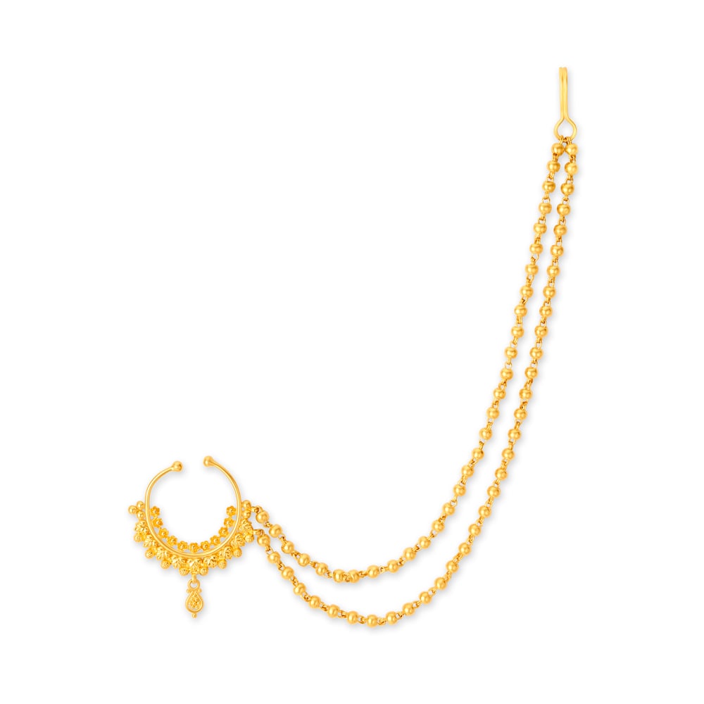 Buy Beautiful Gold Nath for the Bengali Bride at Best Price | Tanishq US