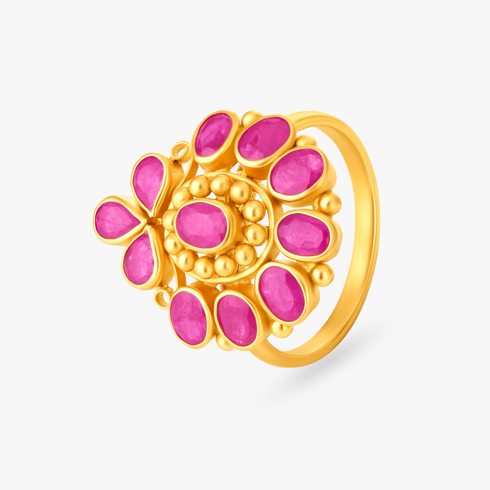 Buy Radiant Crimson Ruby Ring at Best Price | Tanishq US