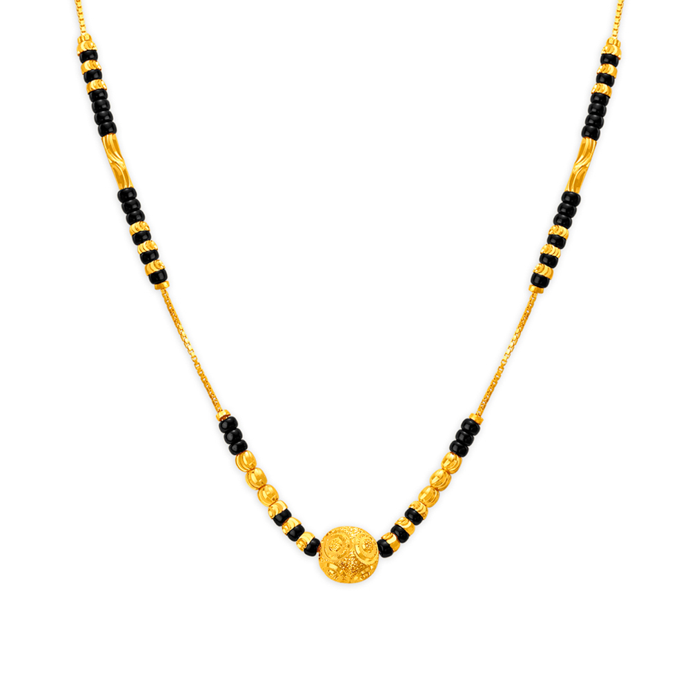 Buy Carved Ball Mangalsutra at Best Price | Tanishq US
