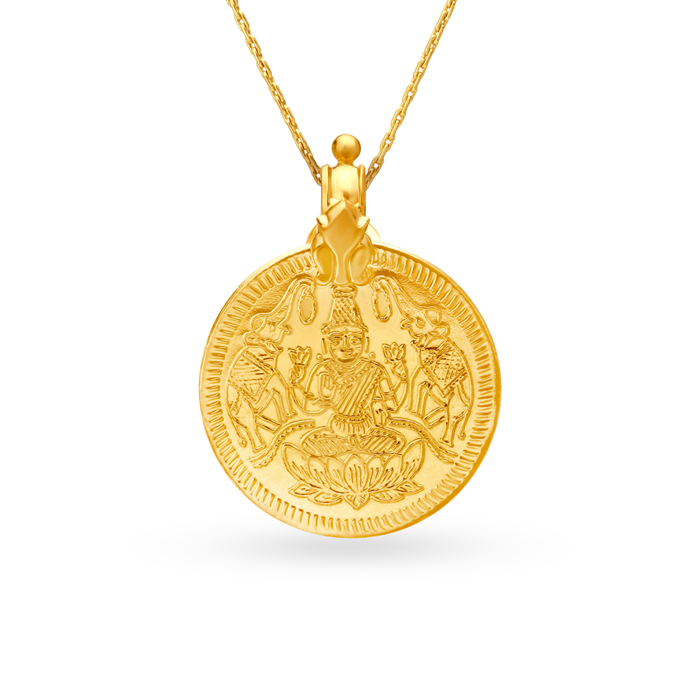 Buy Opulent Temple Gold Pendant Jacket at Best Price | Tanishq US