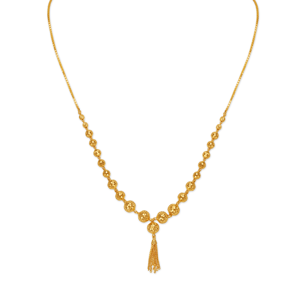 Buy Shining Hanging Bead Gold Chain at Best Price | Tanishq US