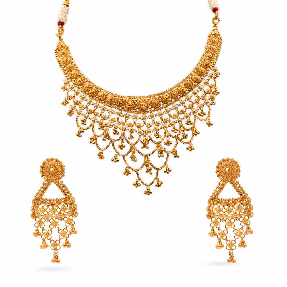 Buy Floral Gilded Elegance Set at Best Price | Tanishq US