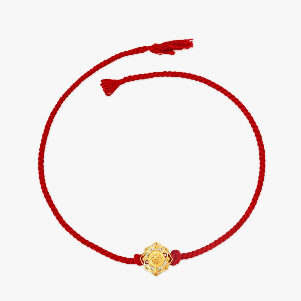 Buy Blooming Nitya Pushta Diamond Rakhi Pendant at Best Price | Tanishq US