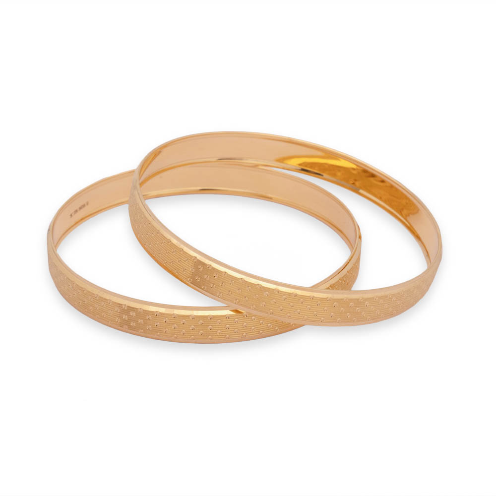 Buy Minimalist Dual Band Bangles at Best Price | Tanishq US