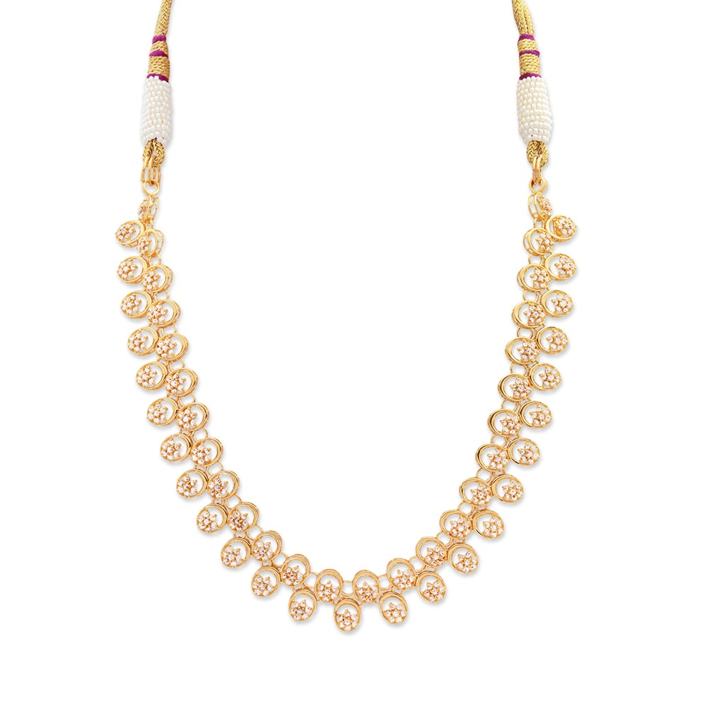 Buy Exquisite Geometry Splendor Gold and Diamond Necklace at Best Price ...