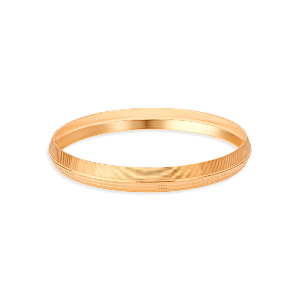 Buy Quintessential Gold Kada for Men at Best Price | Tanishq US