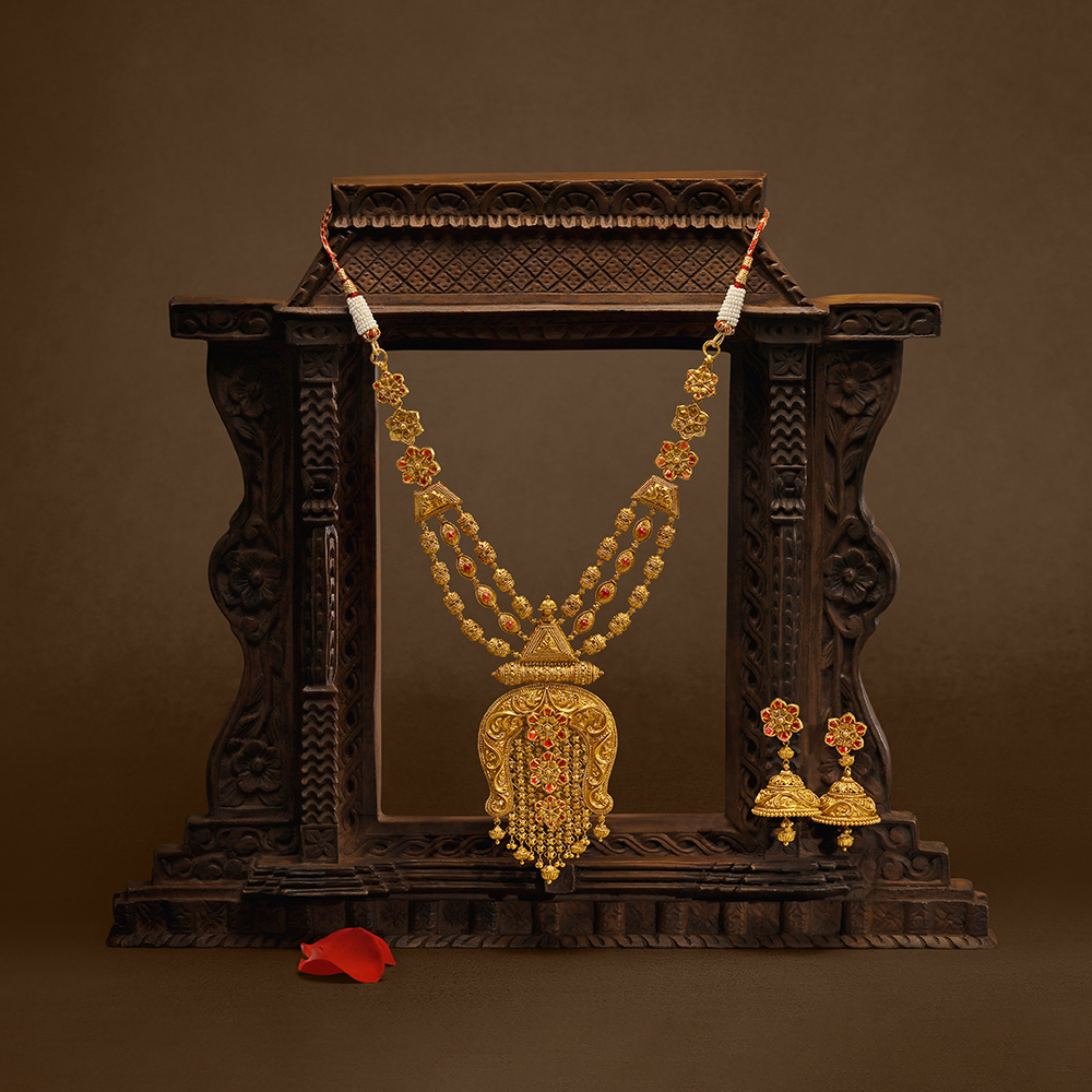 Buy Exquisite Necklace Set with Nakashi Work at Best Price | Tanishq US