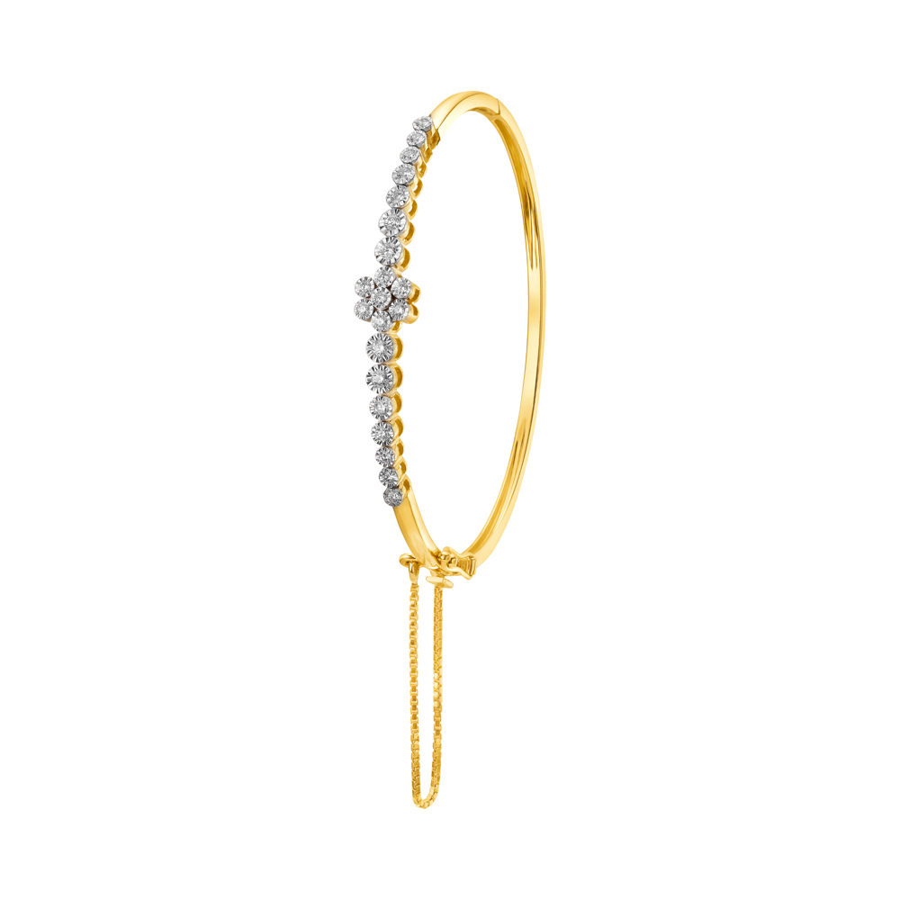 Buy Dazzling Diamond Bangle at Best Price | Tanishq US