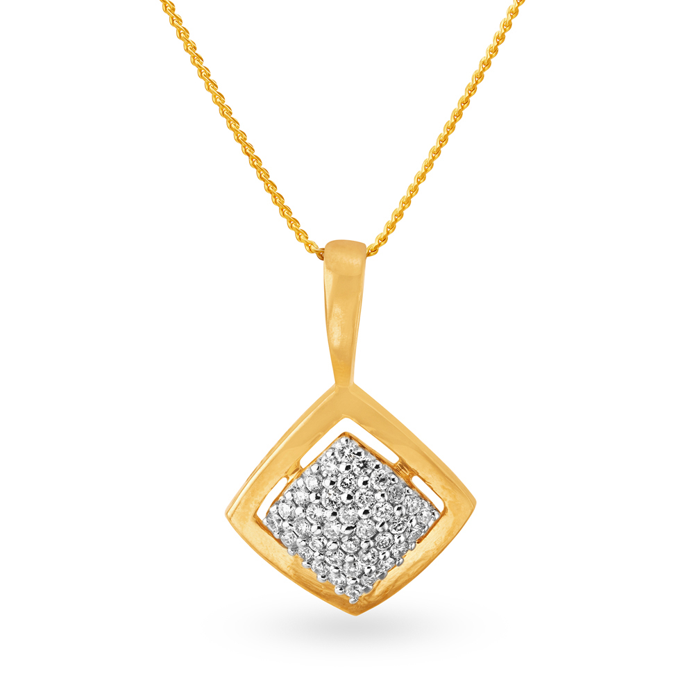 Buy Abstract Enchanting Diamond Pendant at Best Price | Tanishq US